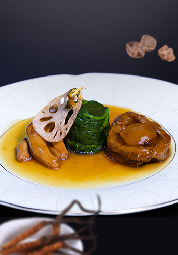 Stewed Abalone and goose leg w. Spanish - Spider